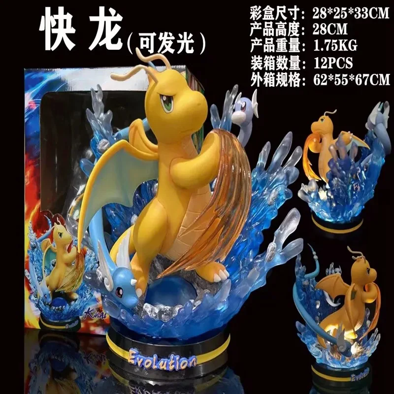 New Pokemon Gk Anime Action Figure Luminous Figure Eevee Mewtwo Gengar ...
