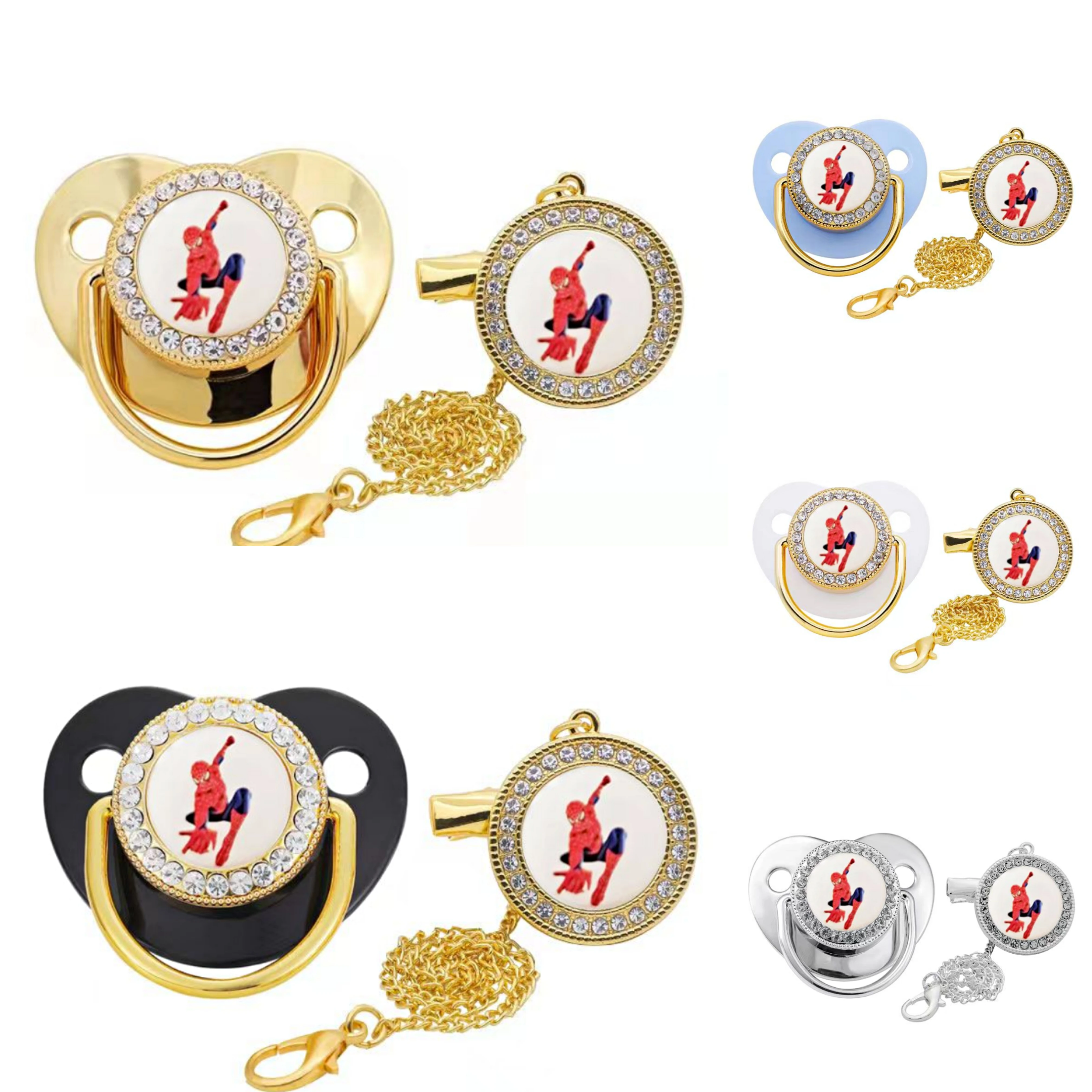 Silicone Pacifier | Pacifiers Babies | Doe Drill - 【1 Set 】 New Spider ...