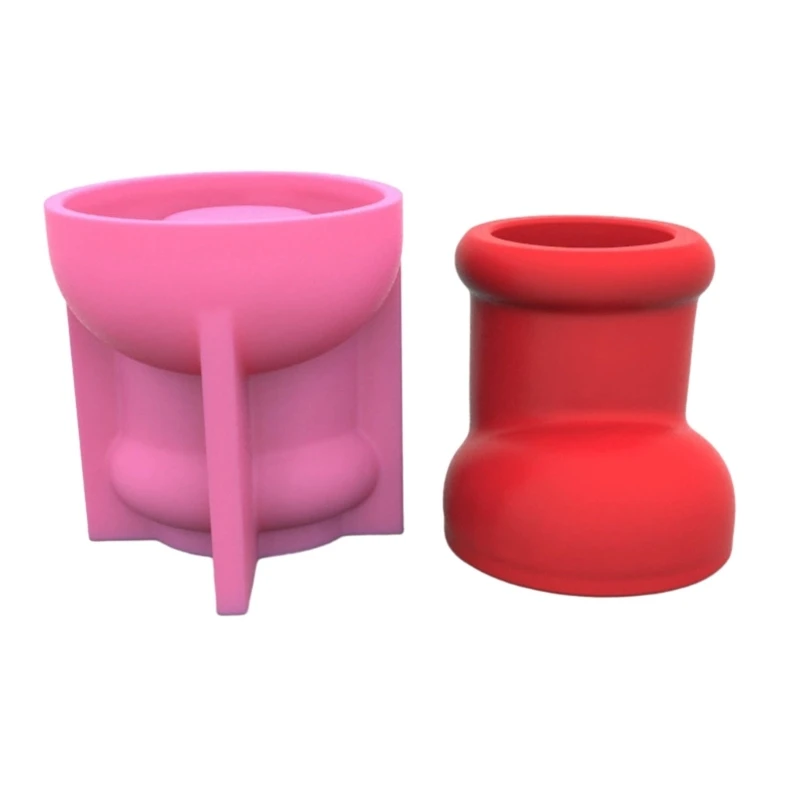 Handmade-Boot-Shaped-Flower-Pots-Mold-Epoxy-Resin-Molds-Pen-Holder ...