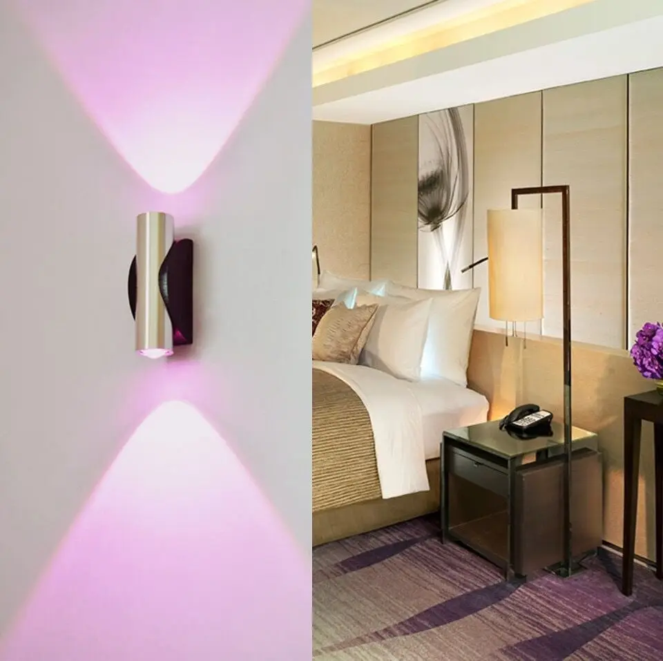 Colorful-Aluminum-LED-Indoor-Corridor-Wall-Lamp-Color-Light-Background ...