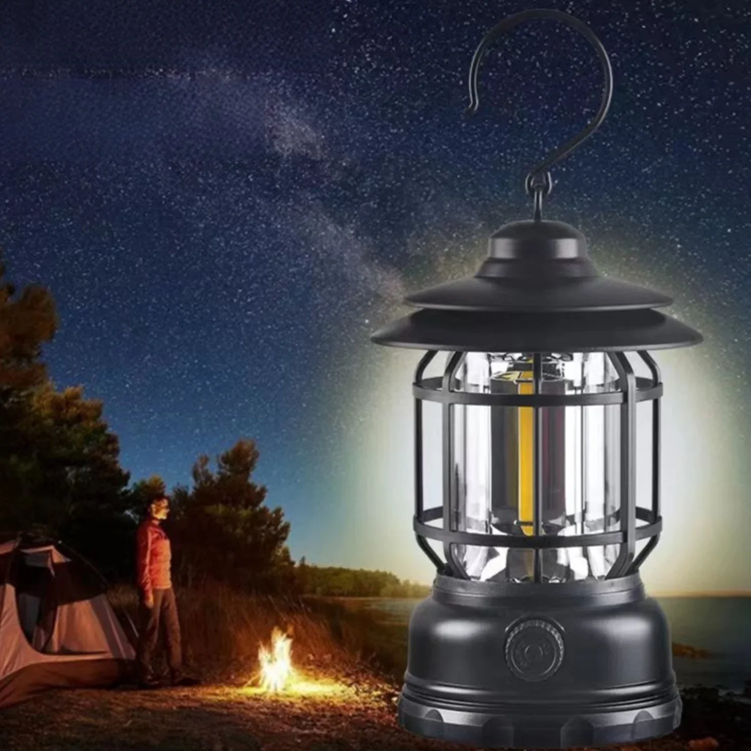 Portable-Camping-Lantern-Lightweight-Waterproof-Lighting-Fixtures-COB ...