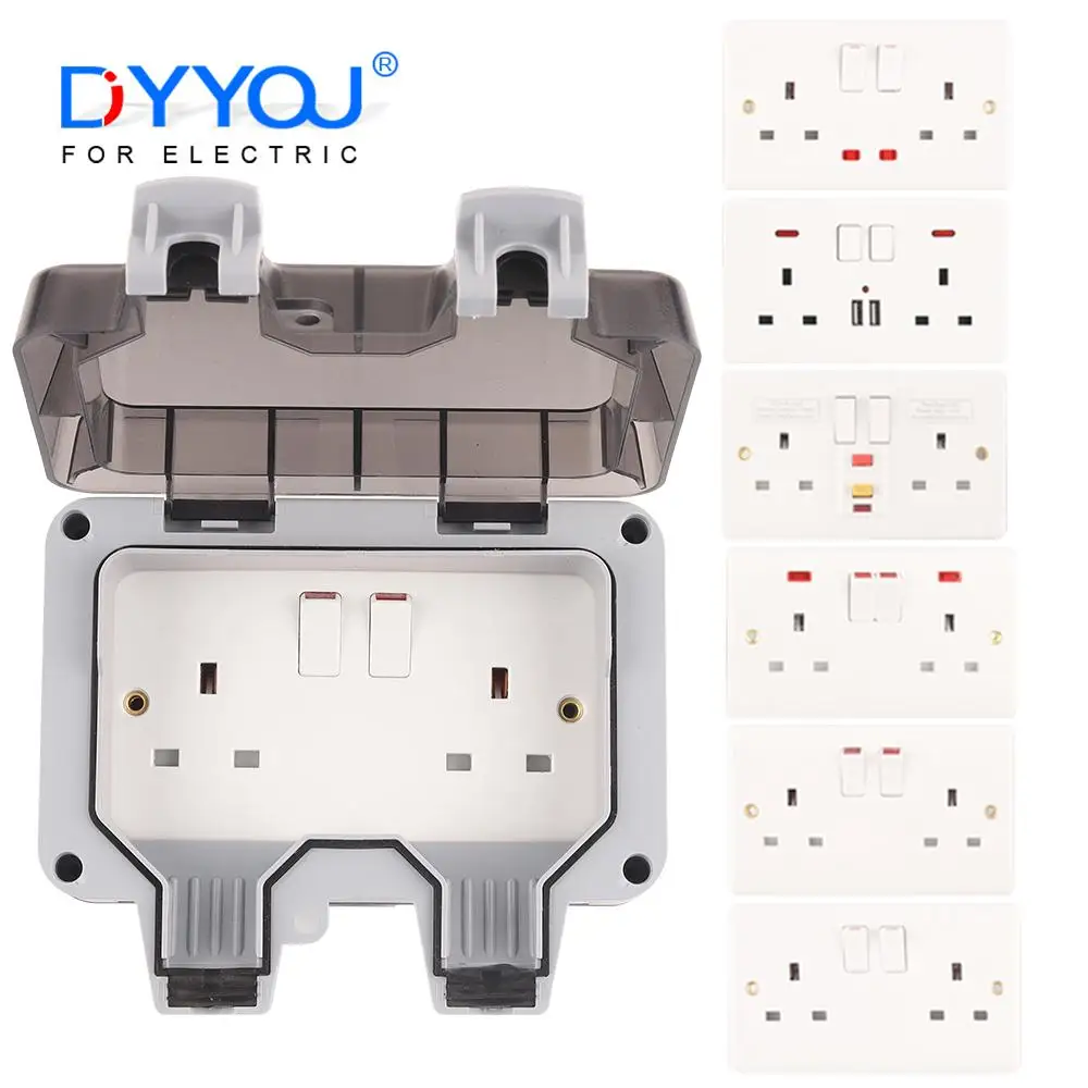 IP66-Waterproof-Outdoor-Wall-Power-Socket-Box-Double-Universal-UK ...