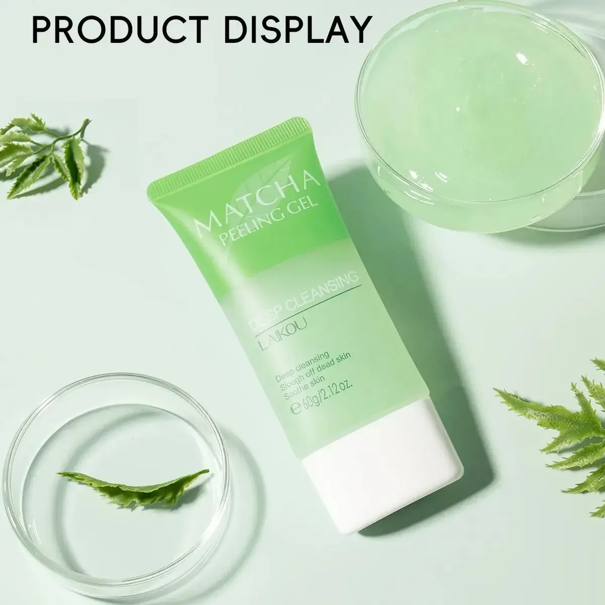 LAIKOU-Matcha-Exfoliating-Exfoliate-Peeling-Gel-Facial-Scrub-Moisturise ...