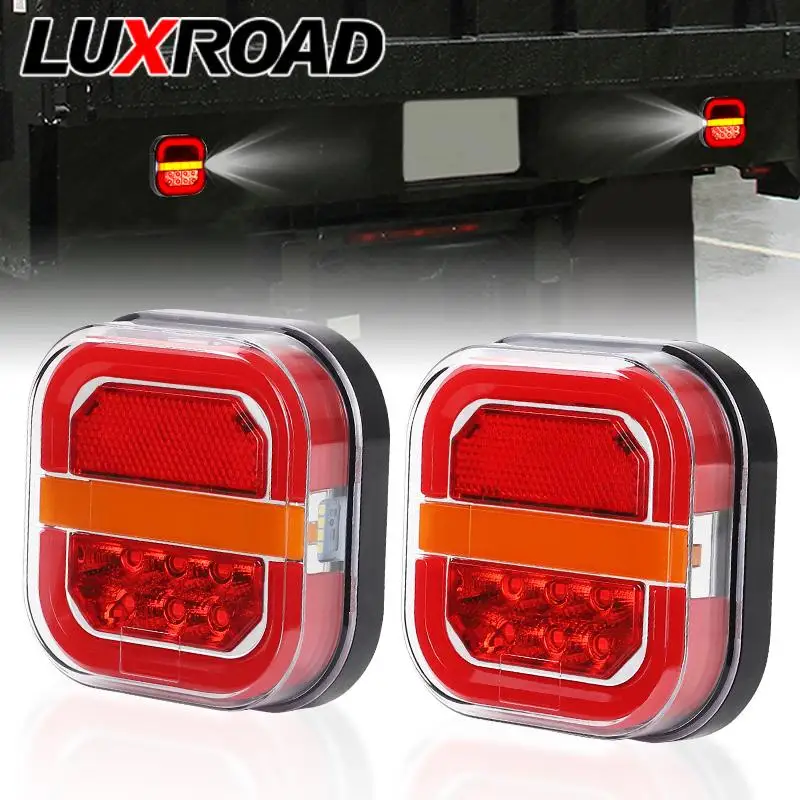 4-inch-Square-LED-Tail-Brake-Light-Flowing-Water-Turn-Signal-Light ...