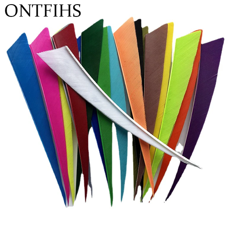 50 Pcs ONTFIHS 5 "Befiederung Pfeil Federn Türkei Feder Bogenschießen ...