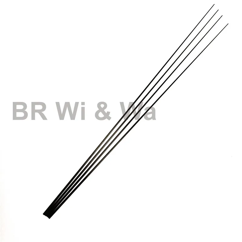 BR Wi & Wa 4PCS 50CM Solid Carbon Rod Tip Blank No Paint Rod Building ...