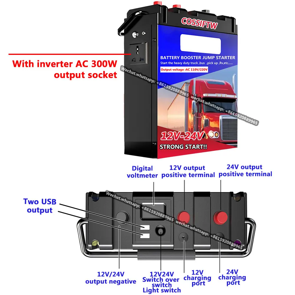 2000A-3000A-4000A-12V-24V-Car-Battery-Jump-Starter-Power-Bank ...