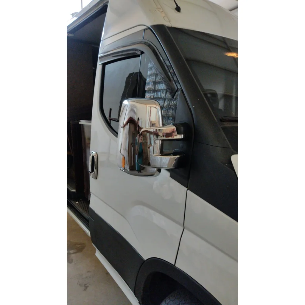 For-iveco-Daily-2014-2020-Mirror-Cover-ABS-Chrome-Stainless-Chrome-High ...