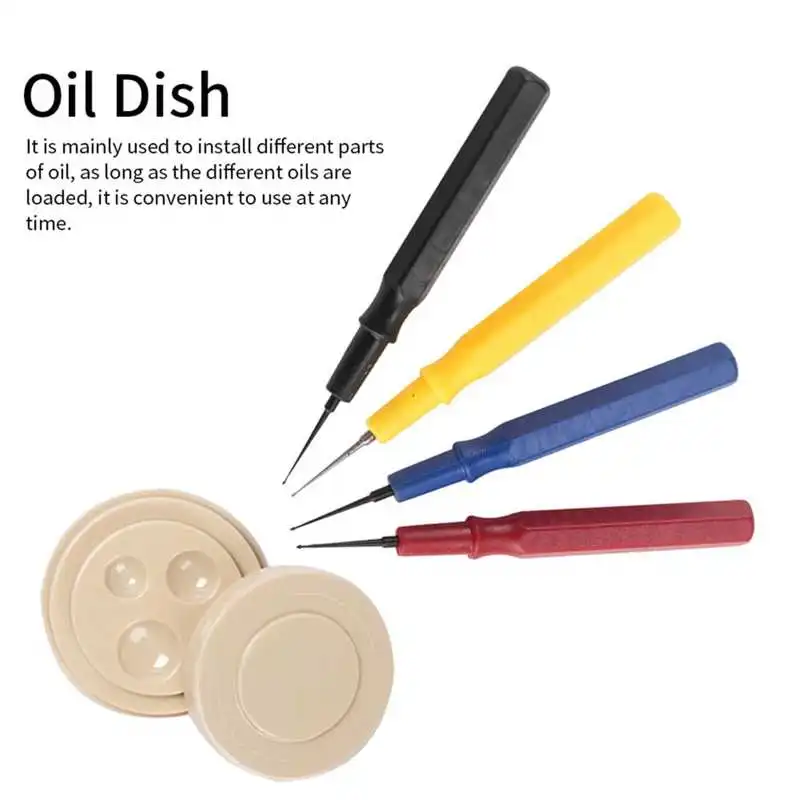 Watch Oiler Set 1 Oil Cup+4 Oil Pens Plastic Watch Oiler Applying ...