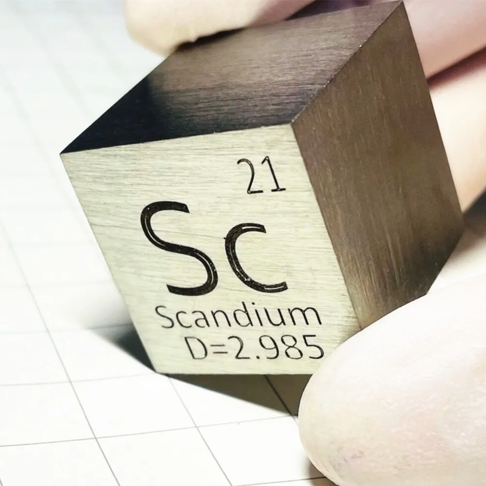 1 Inchscandium Sc Polished Cube Metal Element Collection Scandium ...