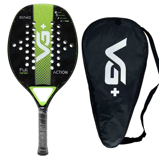 Professional Beach Tennis Racket 12K/Kevlar Carbon with Shiny 3D ...