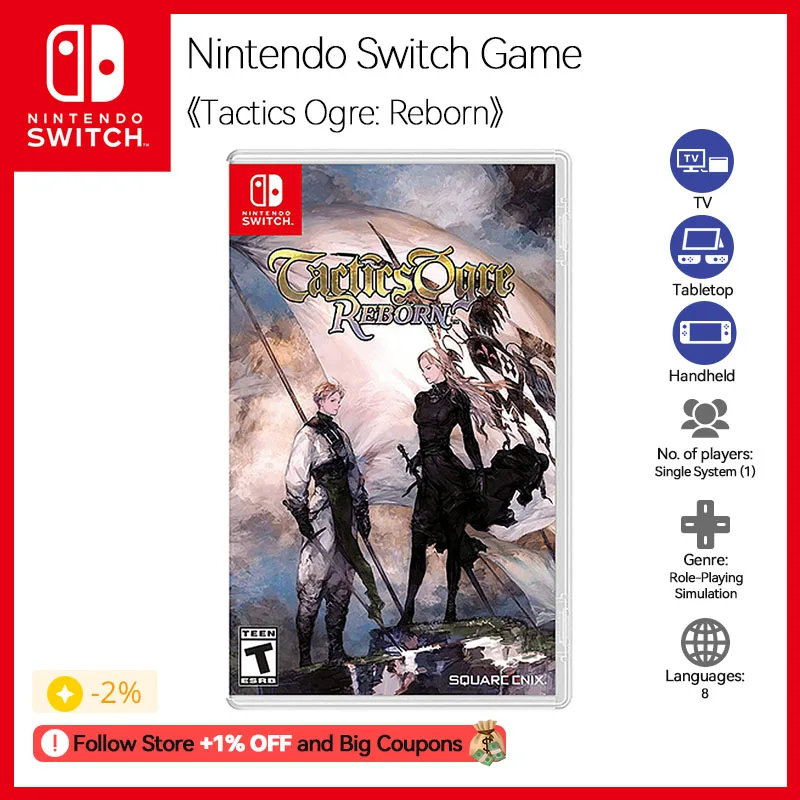 Nintendo-Switch-Game-Tactics-Ogre-Reborn-Genre-Role-Playing-Simulation-for-Switch-Oled-Tactics ...