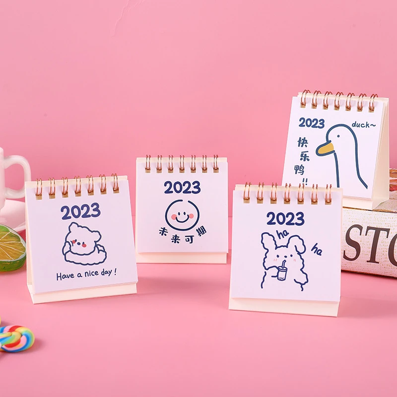 2022 2023 Cute Creative Mini Desk Calendar Decoration Stationery School ...