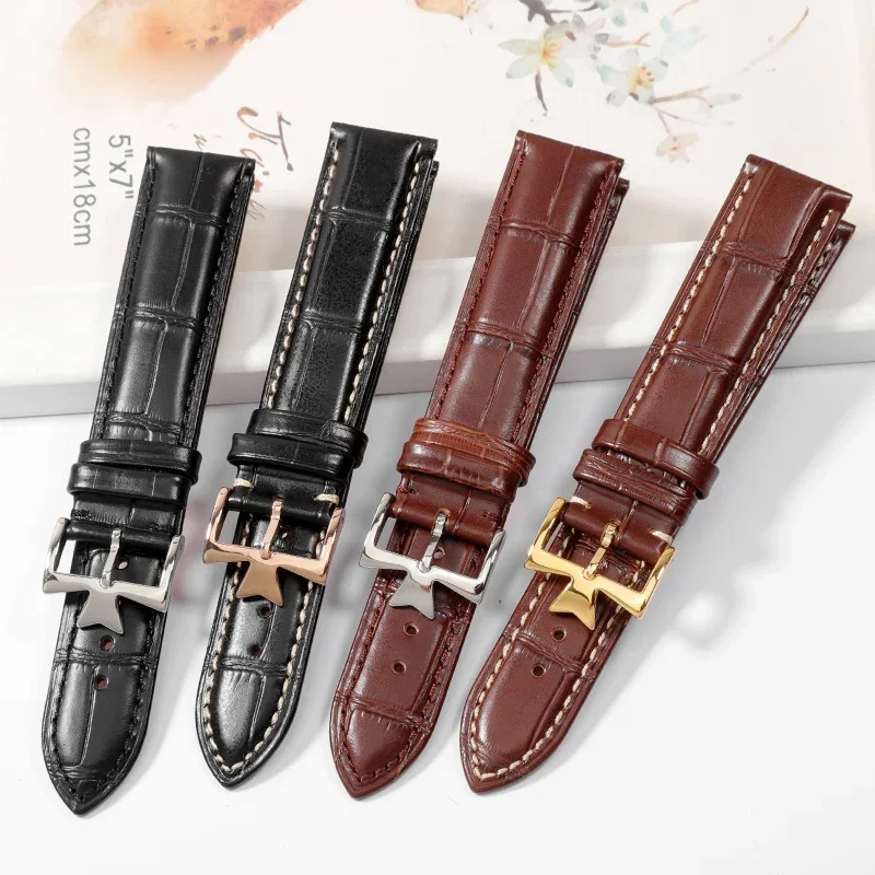 For Constantin Genuine Leather Watch Band VC Heritage Art Master Wulu ...