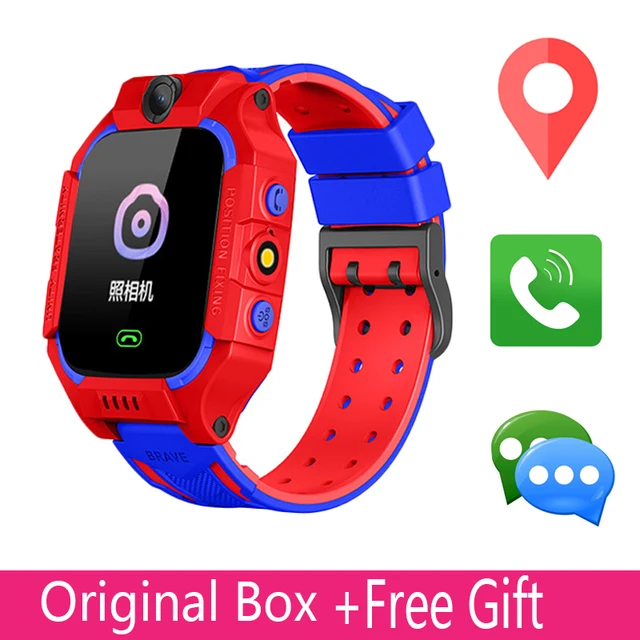 Kids Watch Child SOS Call Phone Children's Wrist Watch use Sim Card ...