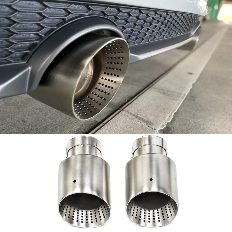 1-Pcs-Matte-Stainless-Steel-Car-Muffler-Tip-Exhaust-Tip-System-Pipe ...