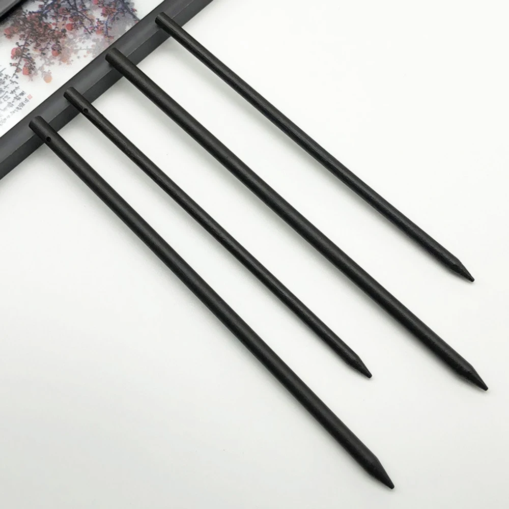 10PCS Vintage Chinese Wooden Hairpins Straight Chignon Hairpin Updo ...
