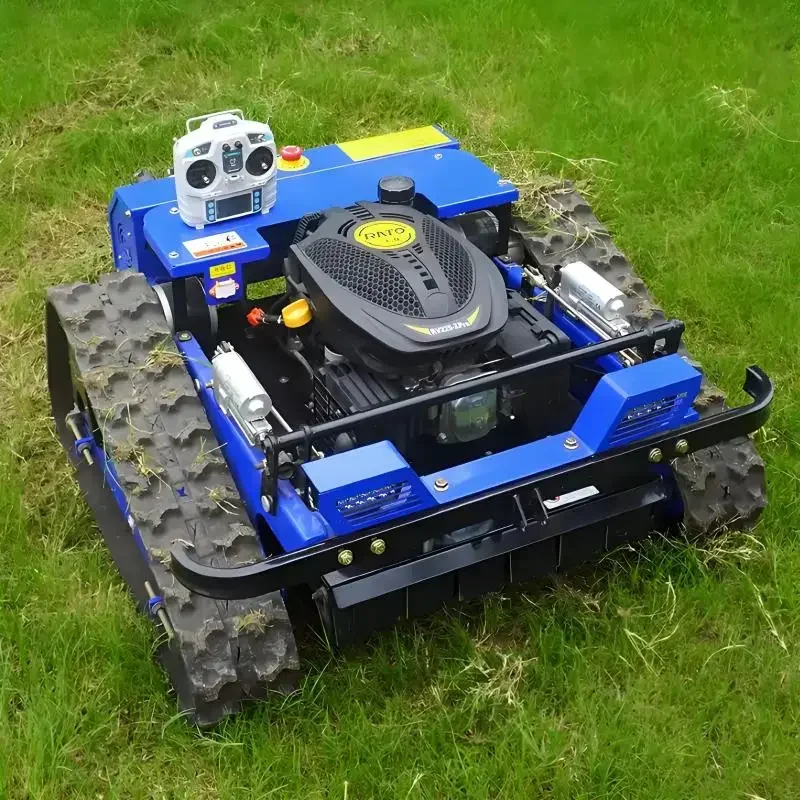Customized Crawler Grass Cutter Lawn Mover Remote Control Lawn Mower ...