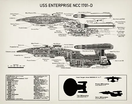 Star Trek 2022 Enterprise Blueprints