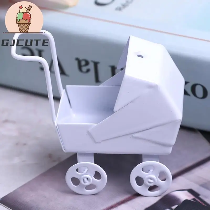 1pc-DIY-Miniature-Dollhouse-Plastic-Stroller-Bike-Car-White-Baby ...