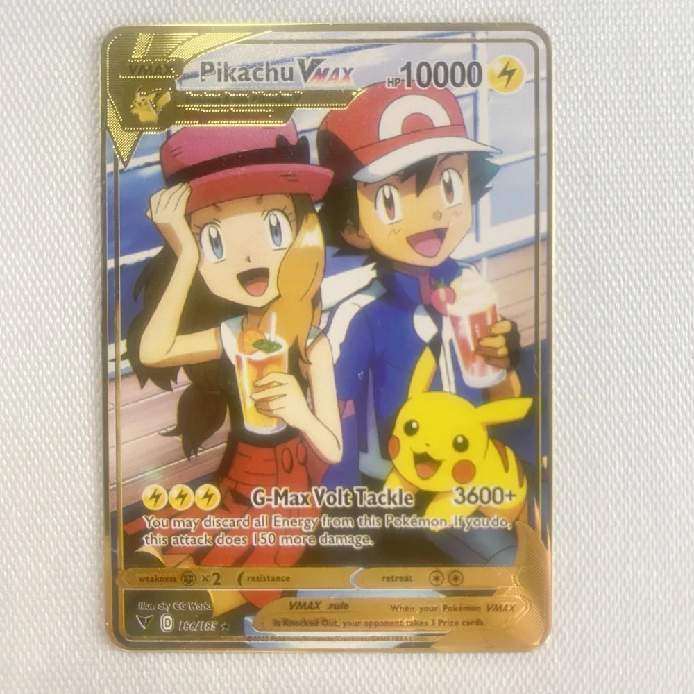 22 Style NEW Cards Gold Metal Cards English Hard Iron Cards Mewtwo ...