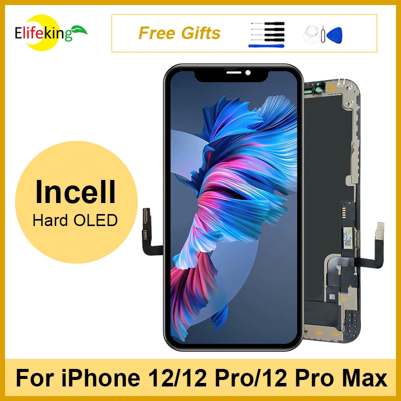 Oled For Iphone 12 Pro Max Lcd 12 Mini Display Incell Replacement 3d ...
