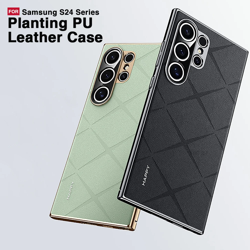 For-Samsung-S24-ULTRA-S24-S24PLUS-Mobile-Phone-case-original-plain-PU ...