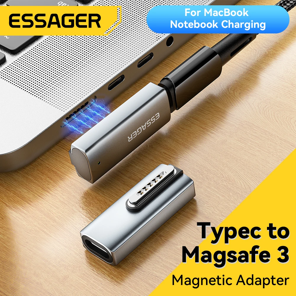 Essager-140w-tipo-c-adaptador-magn-tico-para-apple-magsafe-3-macbook ...