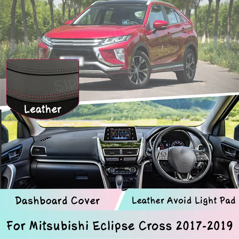 Leather-For-Mitsubishi-Eclipse-Cross-2017-2019-Dashboard-Cover-Mat ...