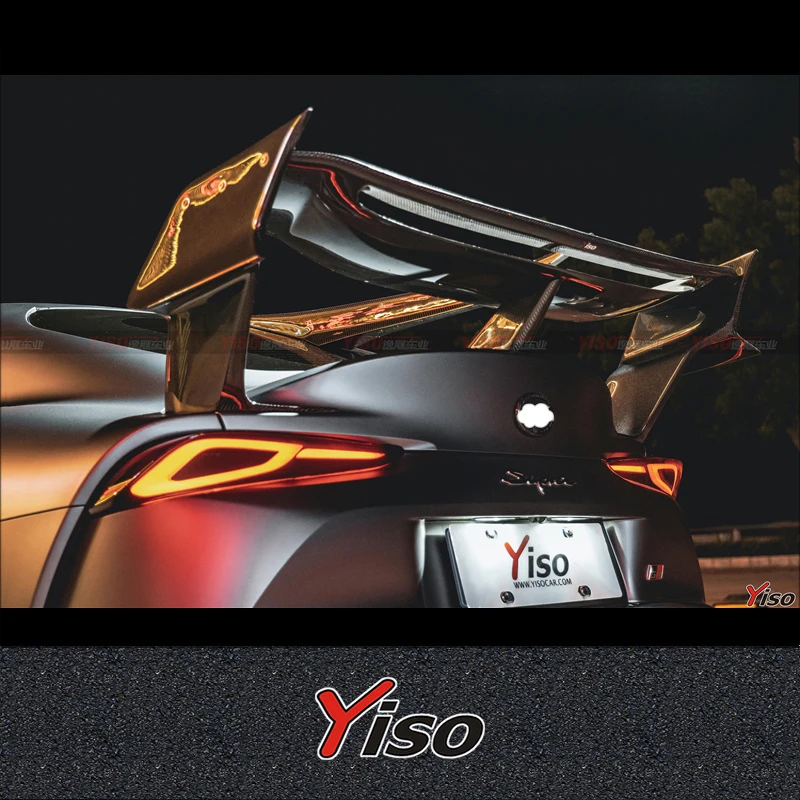 FOR-TOYOTA-SUPRA-A90-Modified-Carbon-fiber-YISO-V2-Empennage-wing-BAT ...
