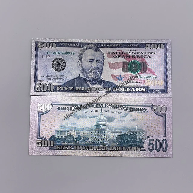 500 Dollar Bill Front And Back