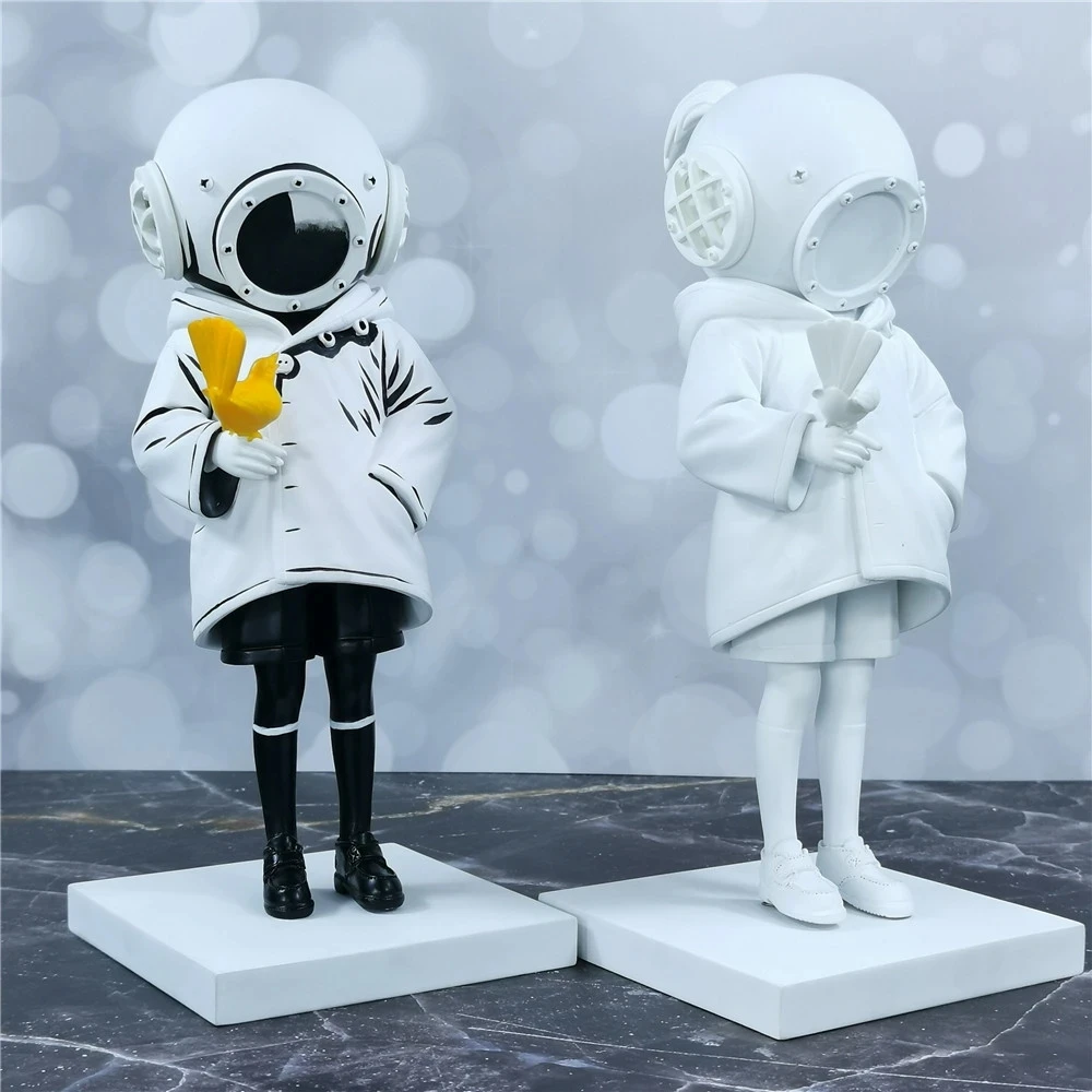Luxurious Deep Sea Diver Statues Banksy Art Modern Art Sculpture Resin ...