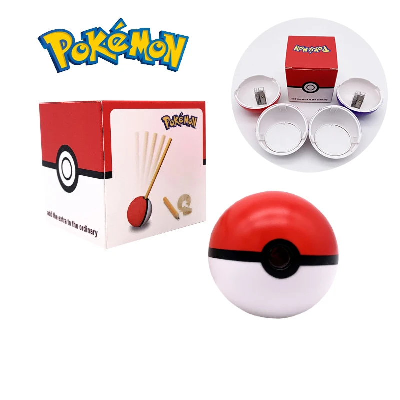 Cartoon-Pokemon-Poke-Ball-Pencil-Sharpener-Anime-Student-Office-Pencil ...