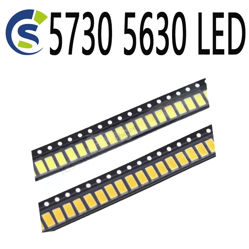 100pcs-5630-5730-CW-WW-0-5W-150Ma-50-55lm-6500K-White-Light-SMD-5730 ...