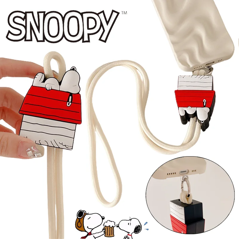 Snoopy-Mobile-Phone-Lanyard-Kawaii-Neck-Cord-Clip-Hang-Lanyards-Hanging ...