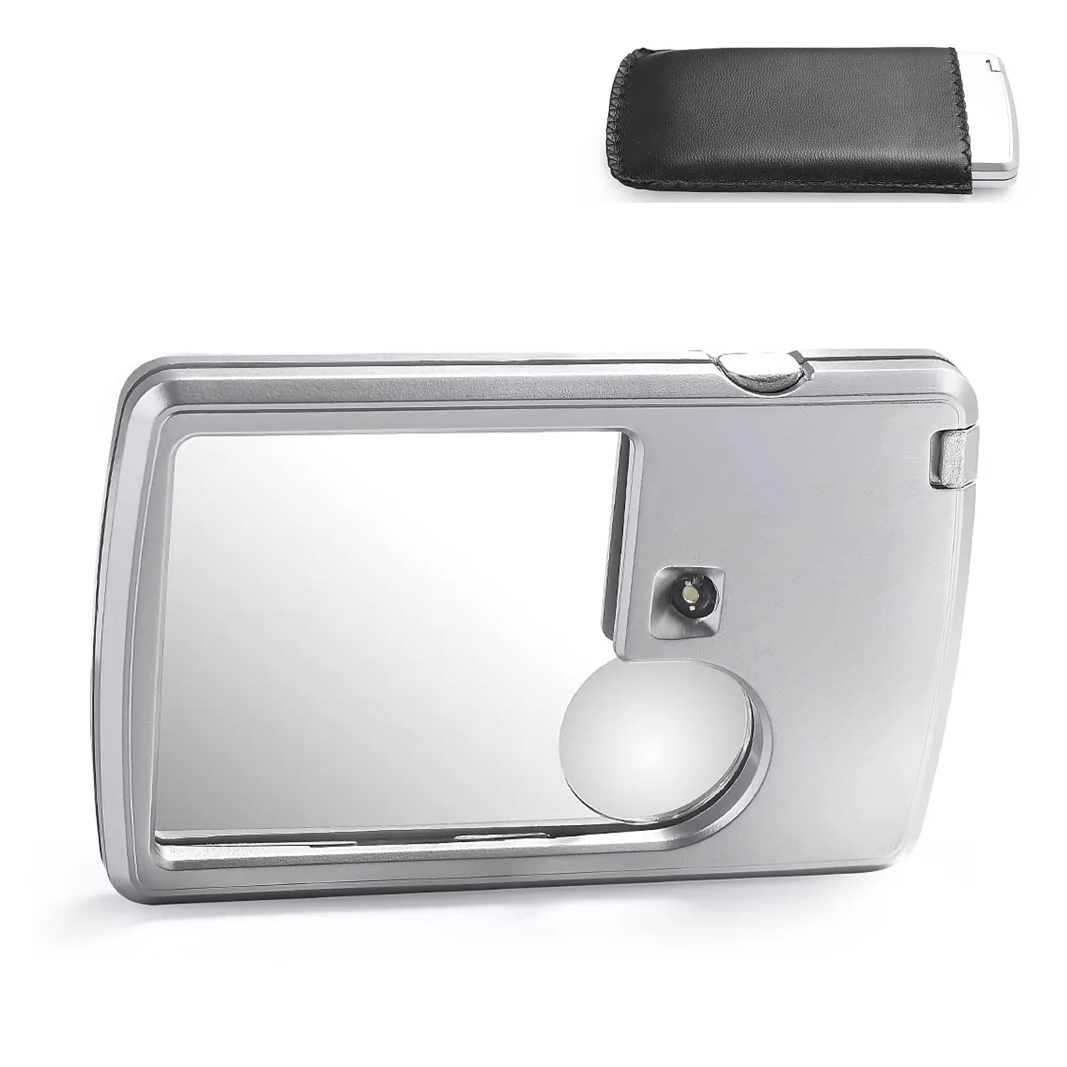3X-6X-Mini-Pocket-Magnifying-Glass-with-LED-Light-Illuminated-Magnifier ...