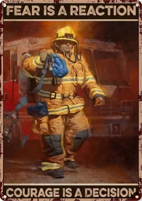 Firefighter Courage Poster