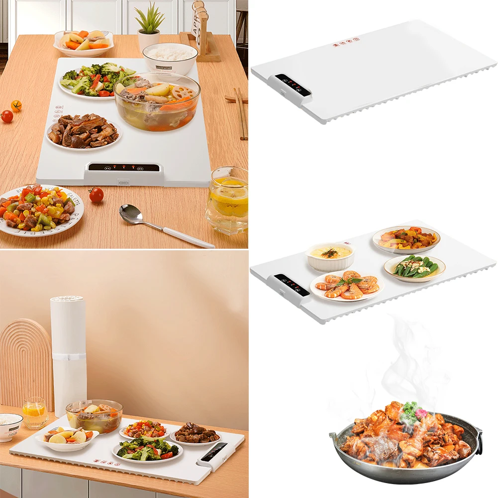 Electric-Heating-Tray-with-Adjustable-Temperature-Smart-Warming-Plate ...