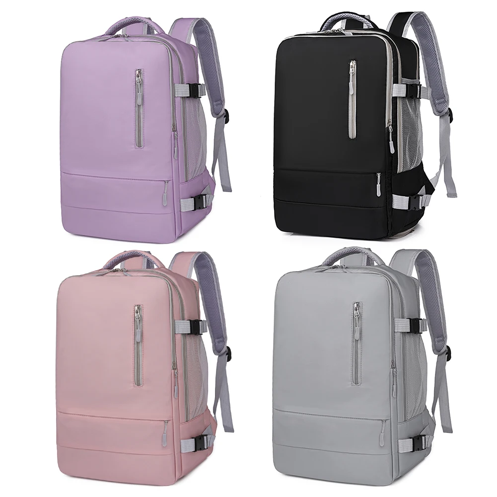 Unisex-Backpack-Multi-Pockets-Extendible-Backpack-with-Shoes-Pocket ...