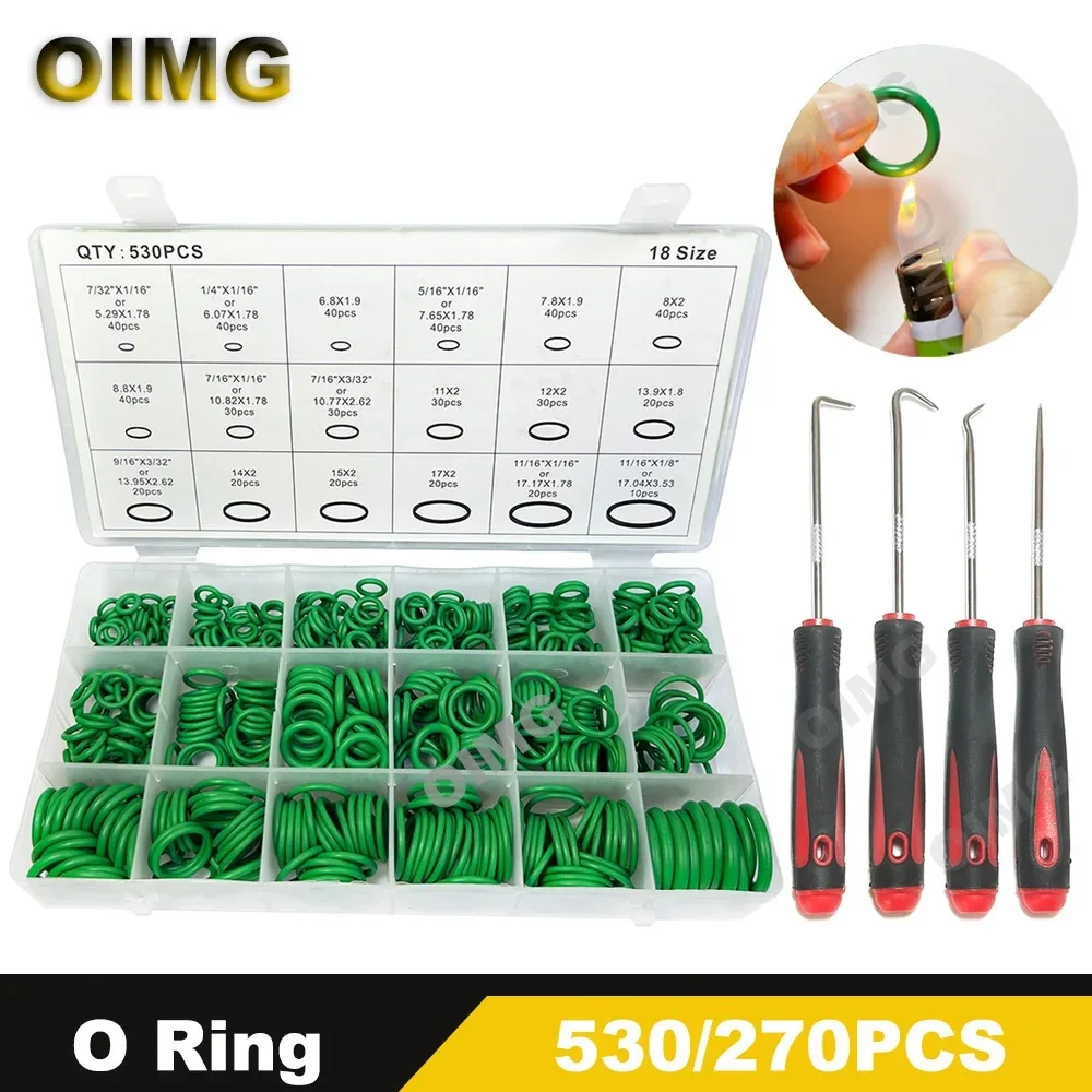 530-270pcs-O-ring-Set-Rubber-Gaskets-Seal-Ring-for-Car-Air-Condition ...