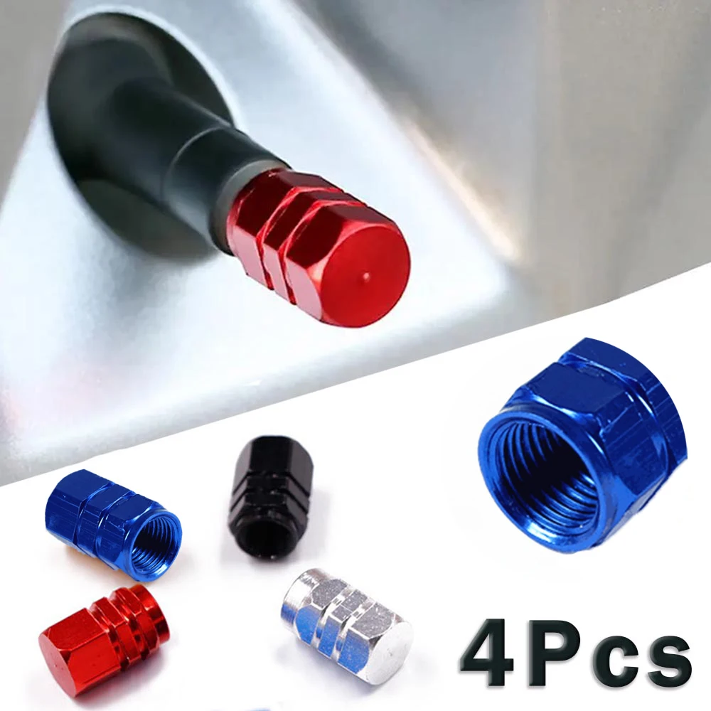 4Pcs-Car-Tire-Valve-Caps-Wheel-Air-Dust-Caps-Tyre-Rim-Stem-Covers ...