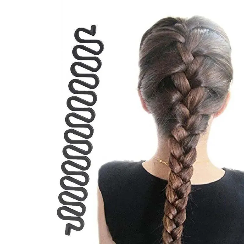 1pc Women Hair Braid Tool Holder Clip Wave Hair Braiding Tool Weave ...