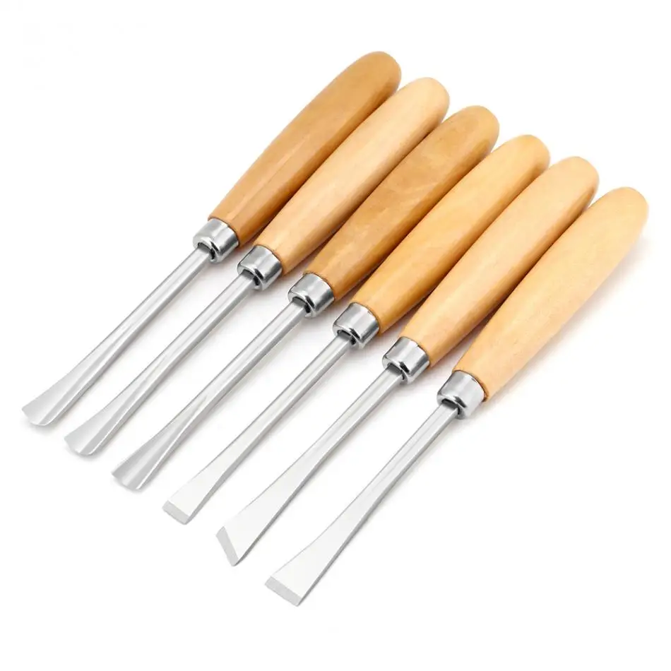 6-Woodworking-Chisels-Thickened-Spatula-Flat-Tool-Round-Hand-Carving ...