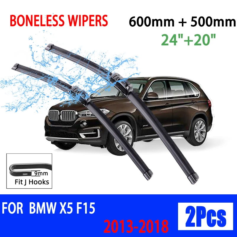 For-BMW-X5-F15-2013-2018-Car-Front-Wiper-U-Shape-Soft-Rubber-Boneless ...