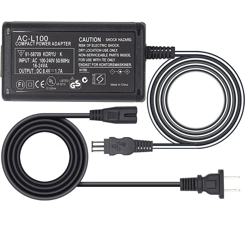 Ac-l100 Ac-l15 Camera Camcorder Ac Power Adapter For Sony Ccd-tr Trv ...