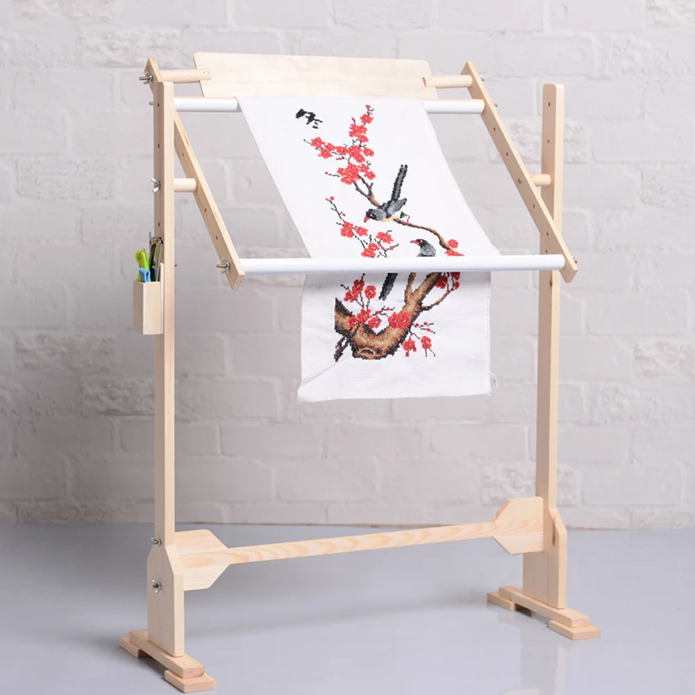 Support-de-sol-de-broderie-de-bureau-cadre-de-point-de-croix-en-bois ...