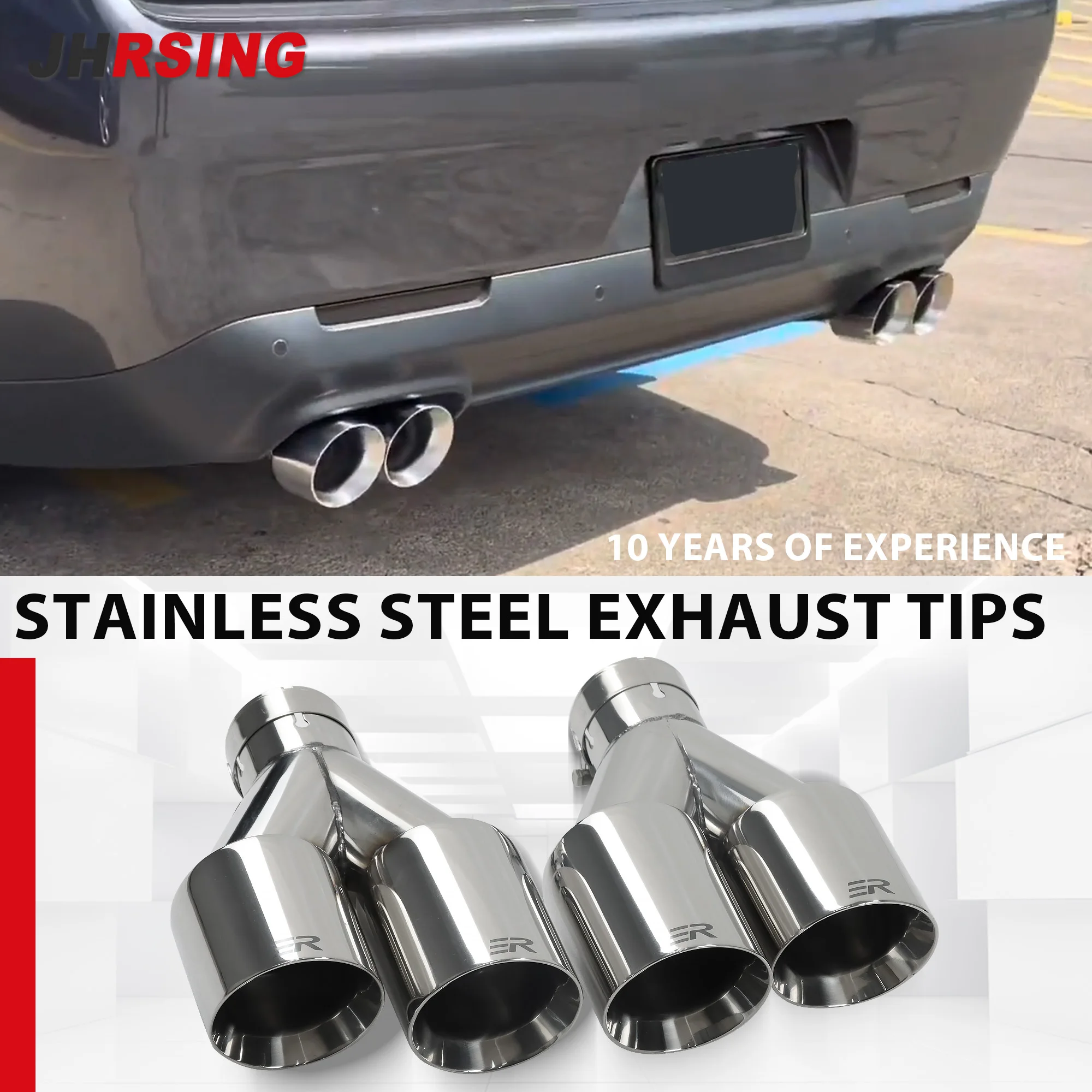 1-Pcs-Upgrade-Exhaust-Double-Exit-Exhaust-Pipe-Mufflers-Nozzle ...