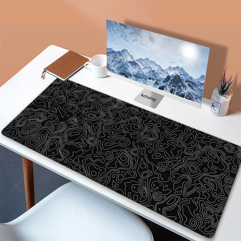 Black-And-White-Keyboard-Desk-Mat-Aesthetic-Mousepad-Large-Art-Mouse ...