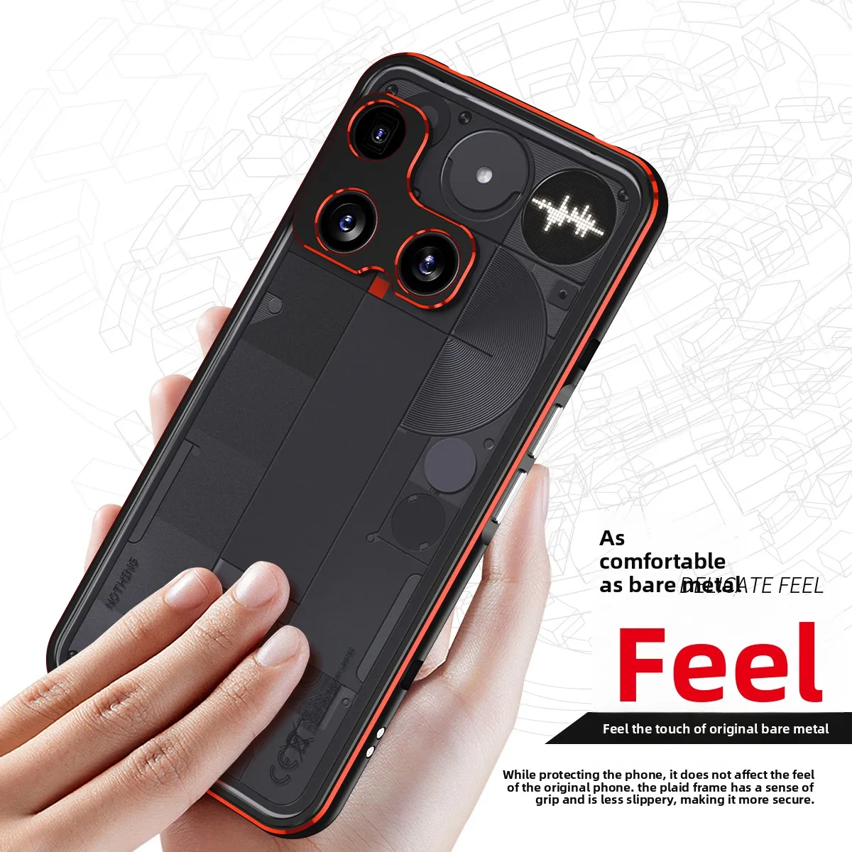 Case For Nothing Phone 3 Deluxe Armor Metal Edge PC Drop-Proof Cover ...