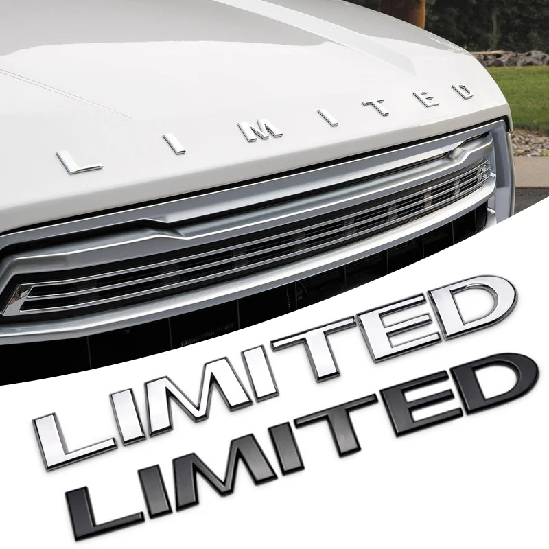 Pegatina de Metal 3D para coche, insignia con emblema de letras ...